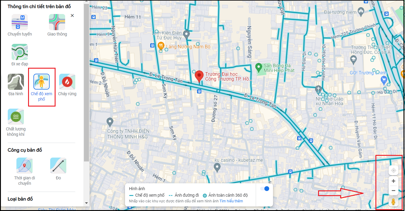 Cách xem lại quá khứ nhà của bạn bằng Google Street trên Google Map